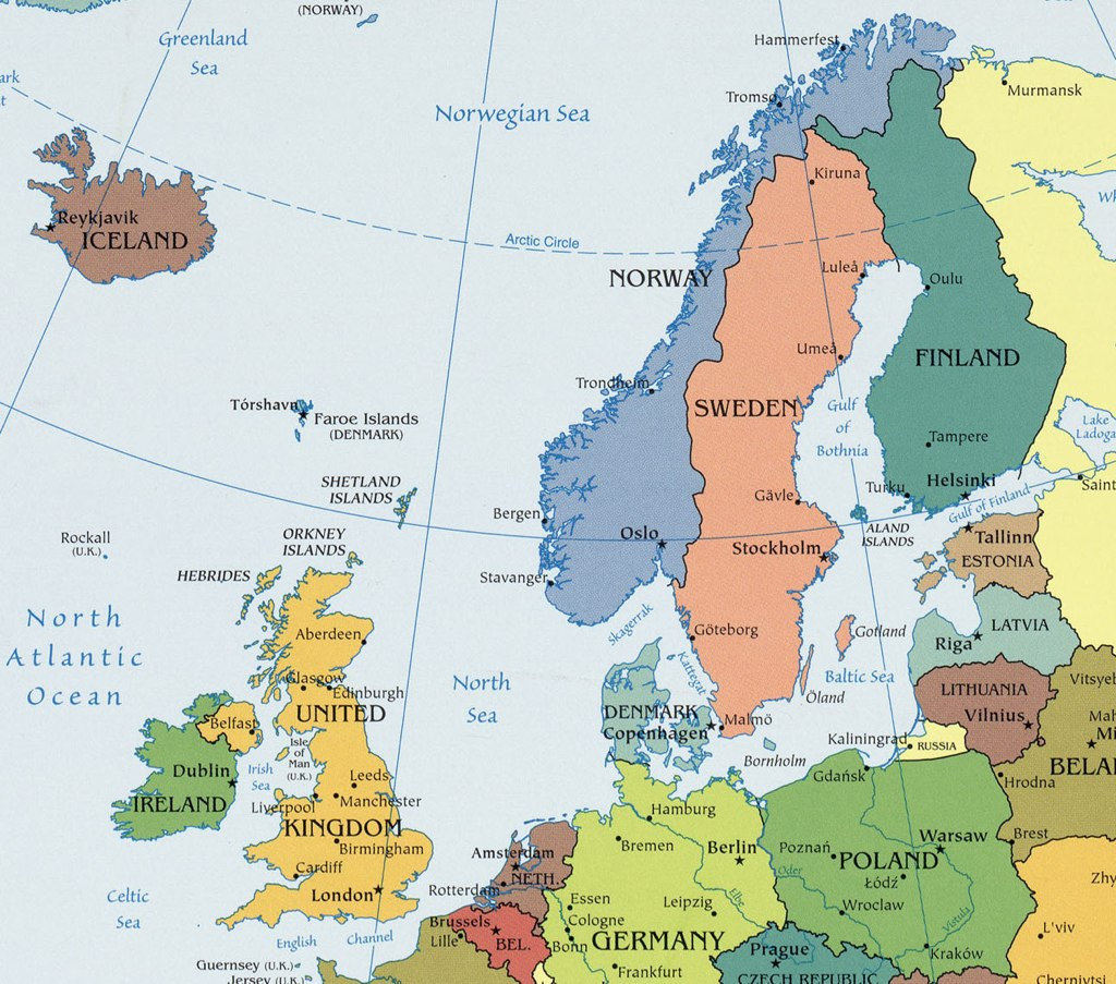 map-northern-europe - CohenConnect.com Florida crime news CohenConnect